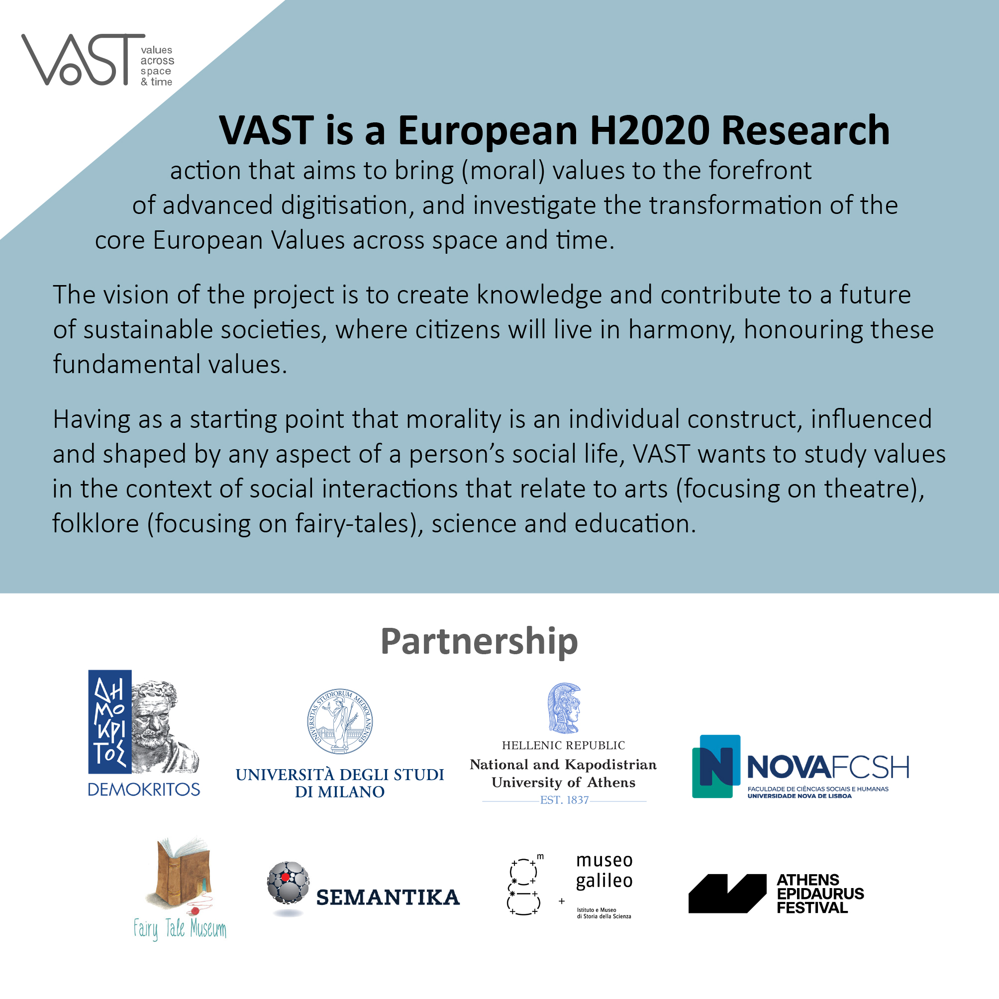 Our brochure is out! VAST project in a nutshell – VAST